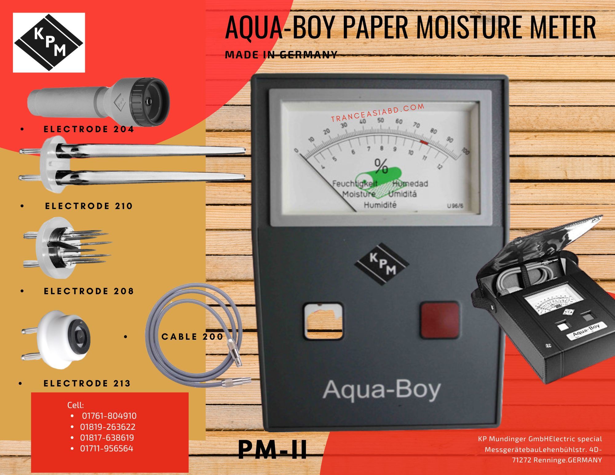 Paper Moisture Meter Aqua Boy PMII
